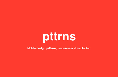 iPhoneなどアプリのUIを集めたギャラリーサイト「Pttrns」 | webclips
