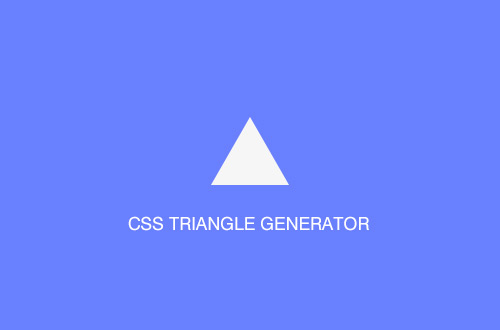 CSSで出力する三角形ジェネレーター「CSS Triangle Generator」 | webclips