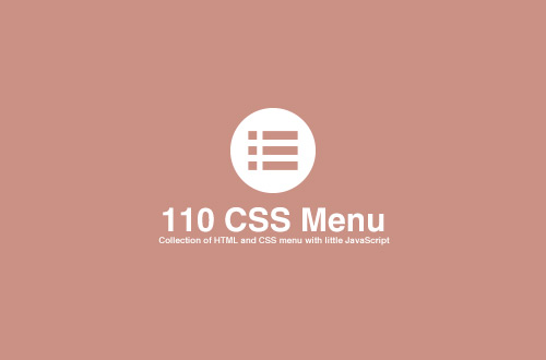 CSSとJavaScriptで実装できるメニューをまとめた「110 CSS Menu」 | webclips