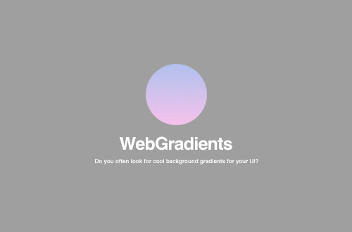 180種類のグラデーションがまとめられた「WebGradients」 | webclips
