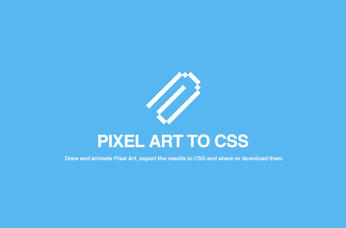 CSSで出力できるドット絵ジェネレーター「Pixel Art to CSS」 | webclips